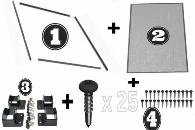 Premium Perf Transition Panel Kit - Bracket Fix - 1400mm Wide x 1900mm ...
